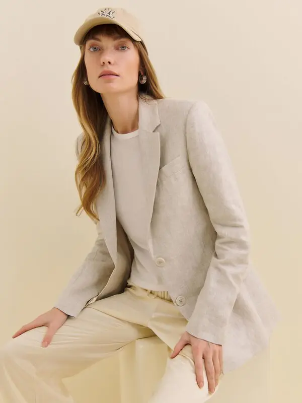 REFORMATION James Linen Blazer - Natural