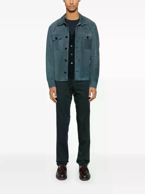 PT TORINO Tapered Chino Trousers - Blue