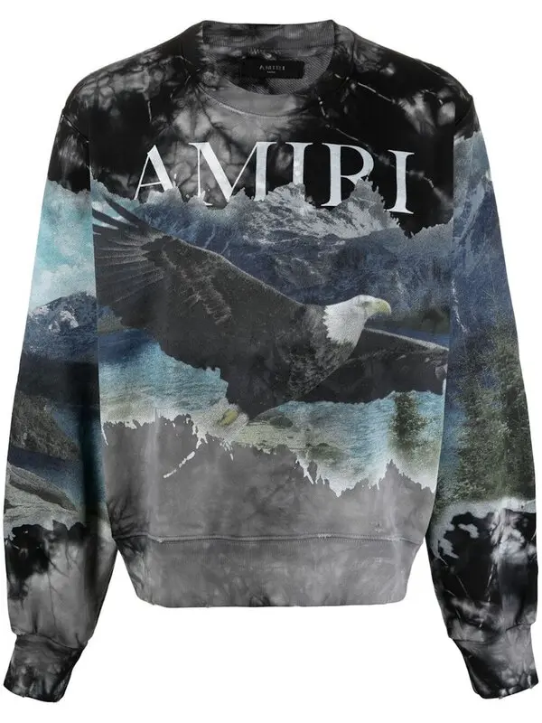 Amiri Eagle Bleach Crew - Multicolor