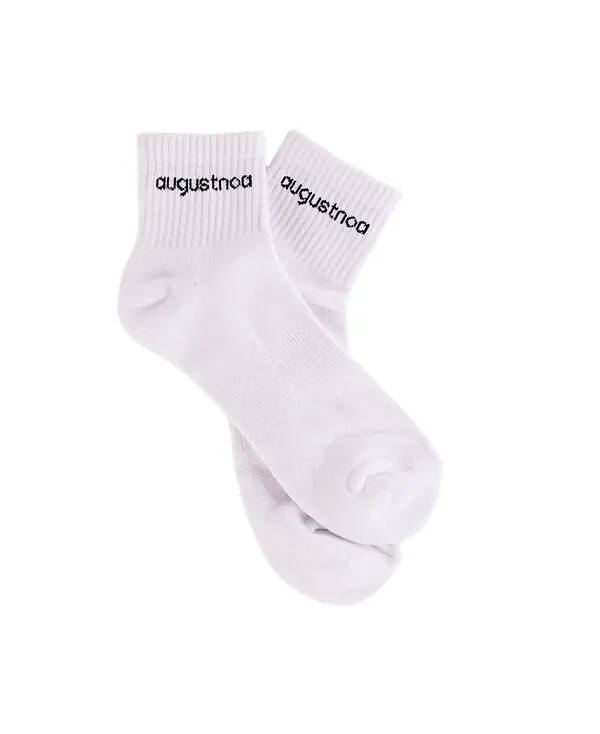 AUGUSTNOA Ankle Socks Set Of 3 - White