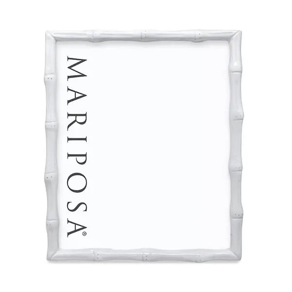 MARIPOSA Bamboo 8x10 Picture Frame - White