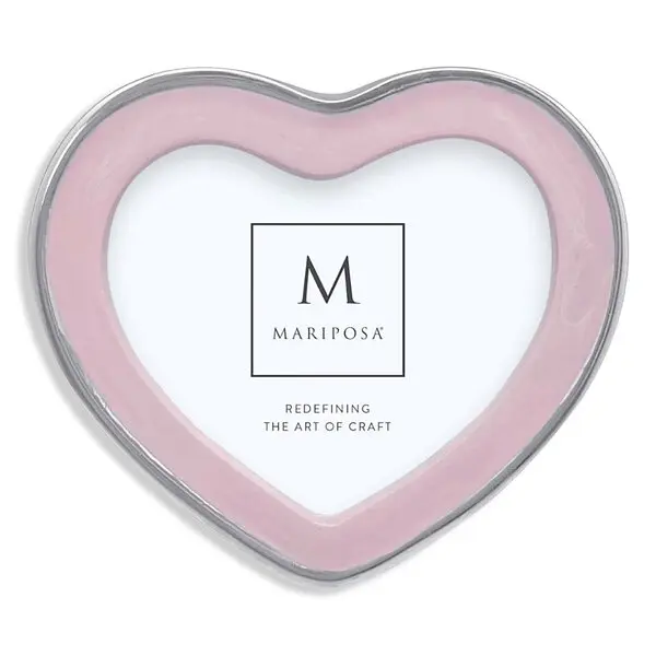 MARIPOSA Signature Heart Picture Frame, 4 X 6 - Pink