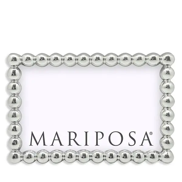 MARIPOSA Baubles Picture Frame, 4 X 6 - Silver