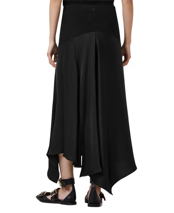 ALLSAINTS Pia Satin Midi Skirt