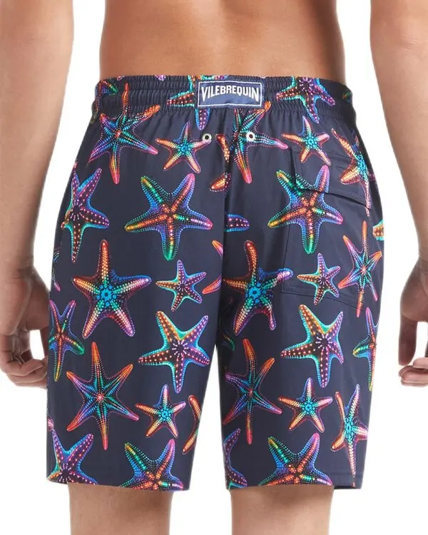 Vilebrequin Okorise Printed 7.5" Swim Trunks - Navy
