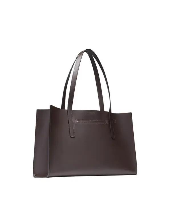 HYER GOODS The Tolentino Tote - Dark Chocolate