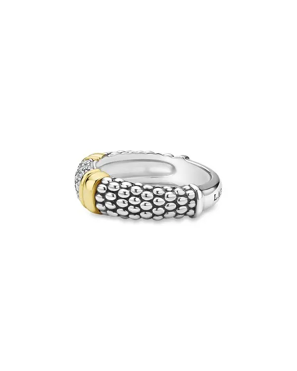 Lagos Signature Caviar Diamond Ring