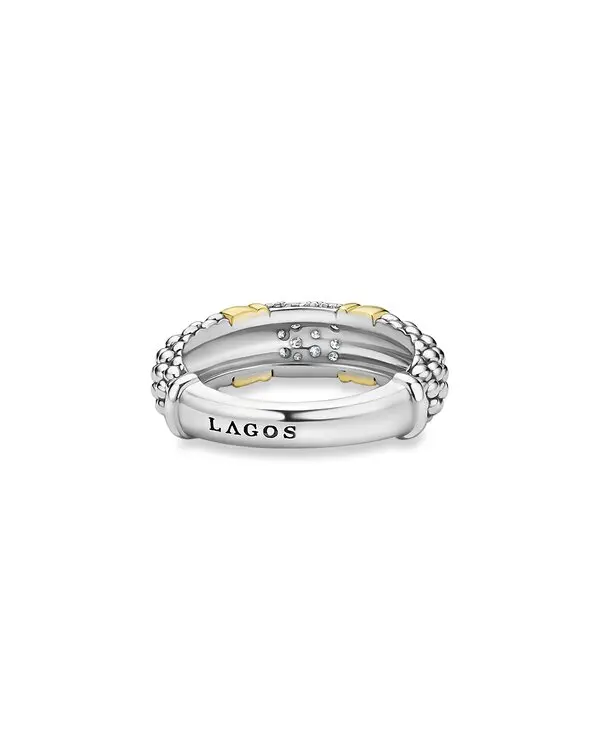 Lagos Signature Caviar Diamond Ring
