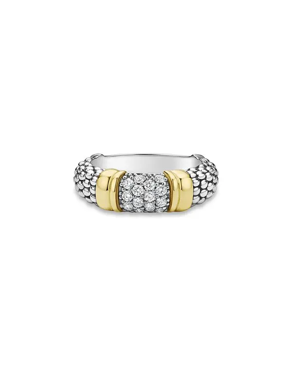 Lagos Signature Caviar Diamond Ring
