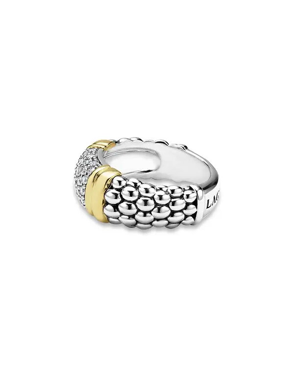 Lagos Signature Caviar Diamond Ring