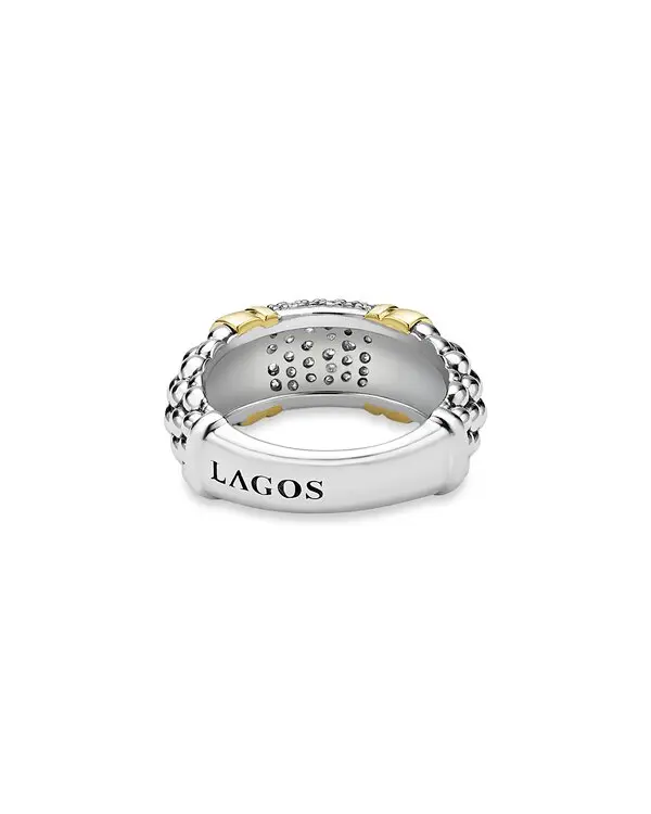 Lagos Signature Caviar Diamond Ring