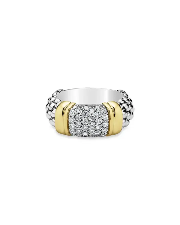 Lagos Signature Caviar Diamond Ring