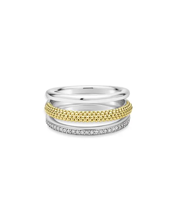 Lagos Caviar Lux Diamond Ring