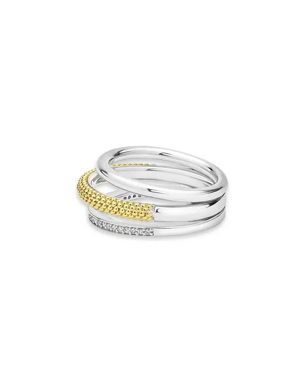 Lagos Caviar Lux Diamond Ring