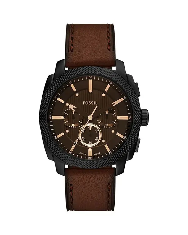 Fossil Machine Chronograph 44mm Watch - Black/brown
