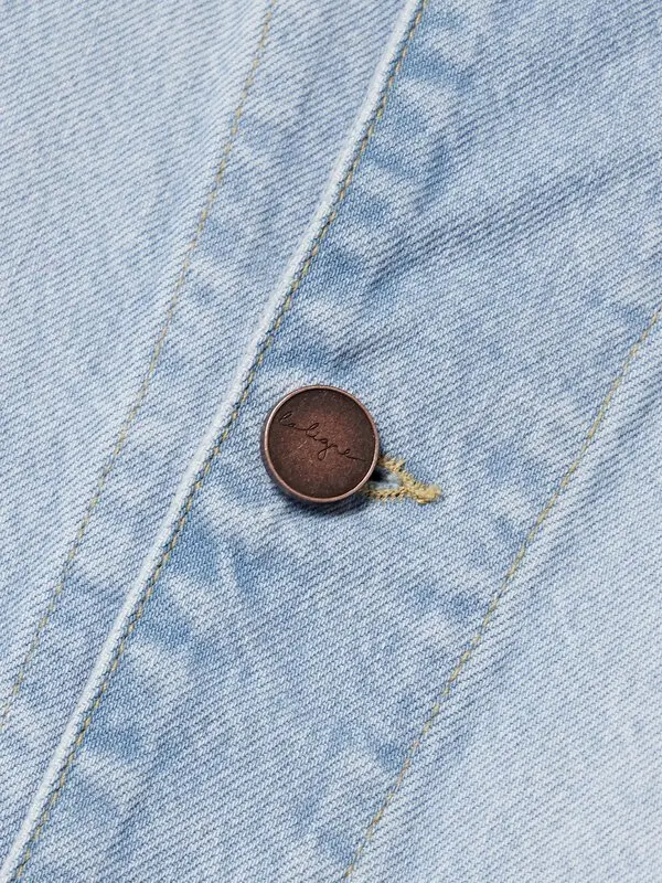 LA LIGNE Val Cropped Denim Chore Jacket