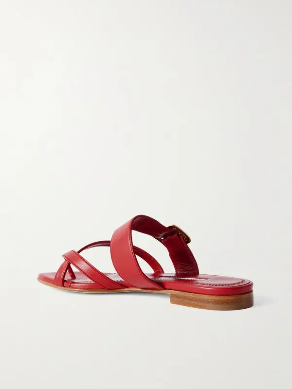 Manolo Blahnik Thalusa Leather Sandals