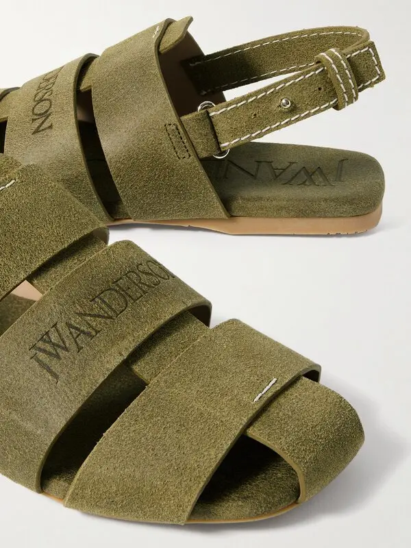 JW Anderson Suede Sandals - Green