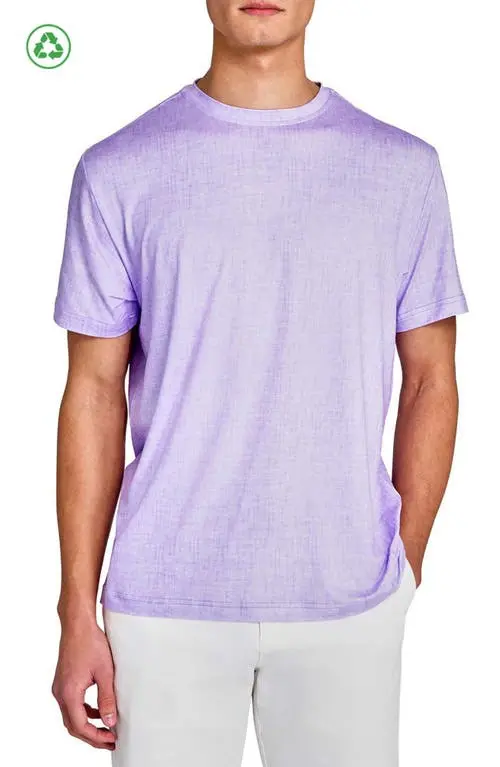 CON.STRUCT Regular Fit Chambray Recycled Performance Golf T-shirt - Lilac