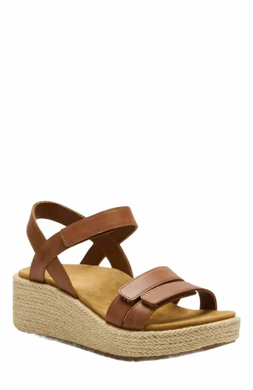ABEO Solstice Wedge Sandals - Caramel