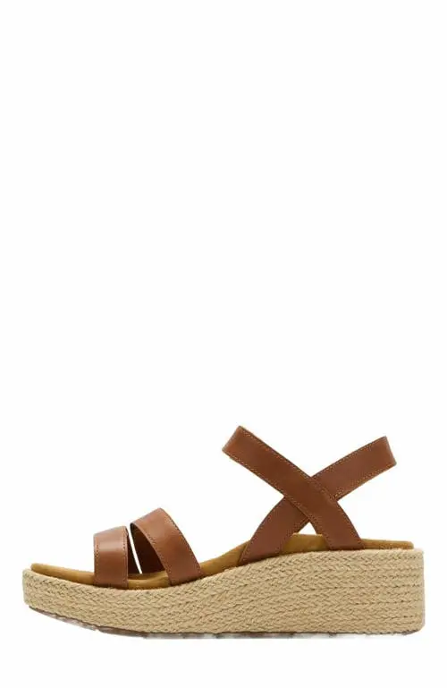 ABEO Solstice Wedge Sandals - Caramel