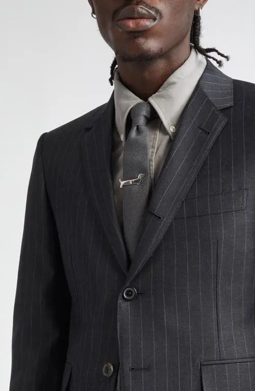 Thom Browne Fit 1 Pinstripe Wool Sport Coat