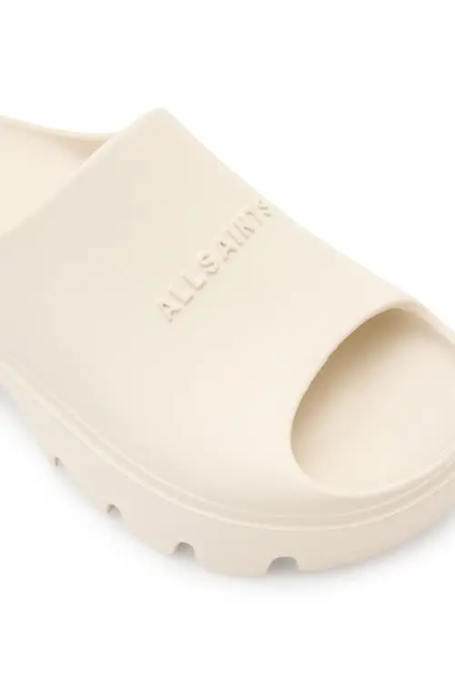 ALLSAINTS Eclipse Platform Slide Sandal - Chalk White