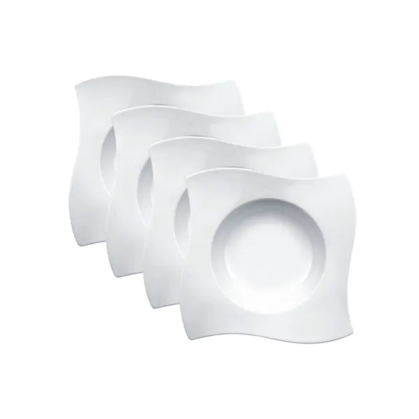 VILLEROY & BOCH Newwave Rim Soups Set Of 4 - White