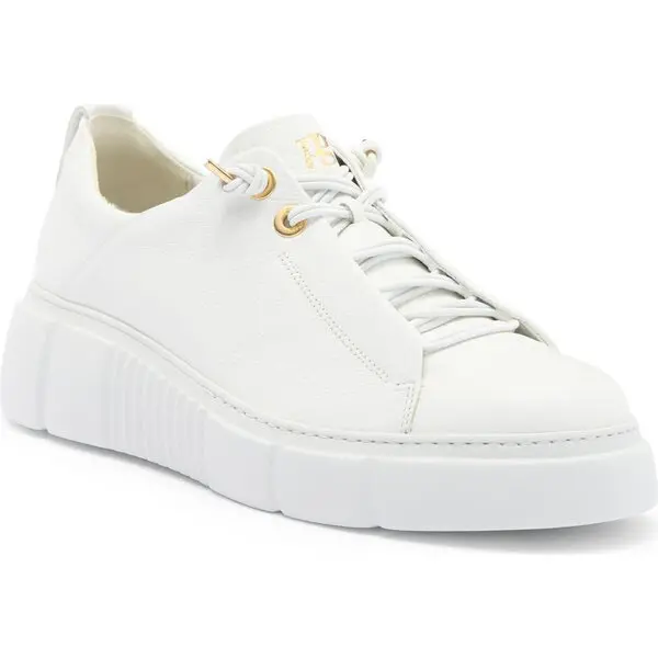 Paul Green Abbey Leather Sneakers - White Leather