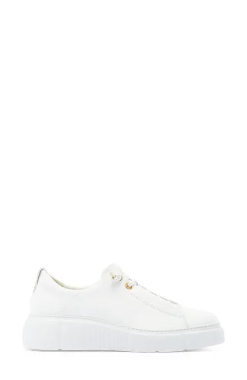 Paul Green Abbey Leather Sneakers - White Leather