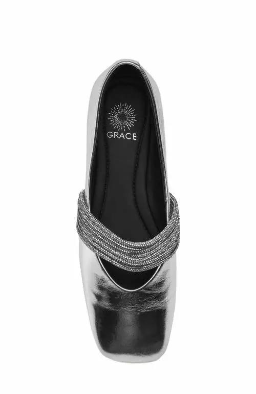 GRACE FOOTWEAR Kohsumai Ballerina - Silver