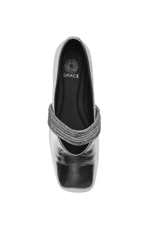 GRACE FOOTWEAR Kohsumai Ballerina - Silver