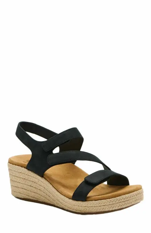 ABEO Riviera Adjustable Sandal - Black - Metatarsal