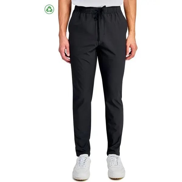 CON.STRUCT Slim Fit Eagle Recycled Jogger Golf Pants - Black