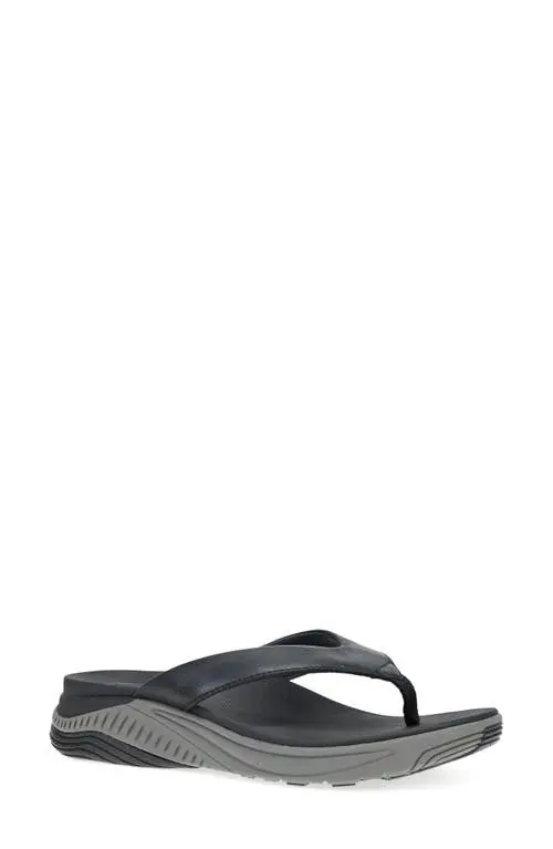 Dansko Rosemary Platform Flip Flop - Black Calf