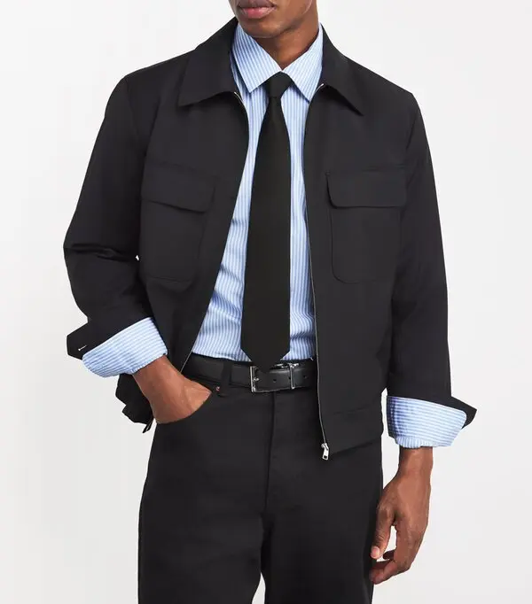 Sandro Silk Neck Tie - Black