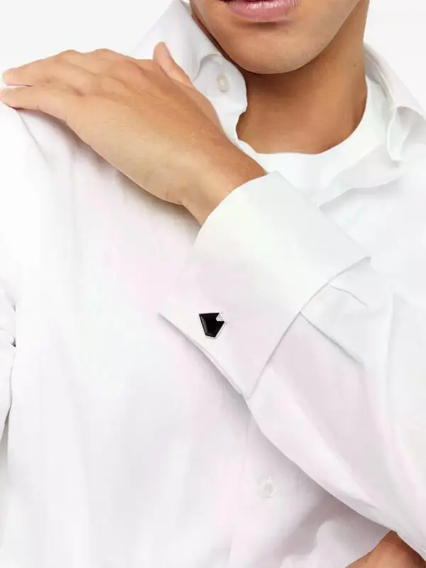 Mateo Sterling Pentagon Onyx Cufflinks
