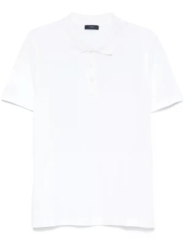 FAY Piqué Polo Shirt - White