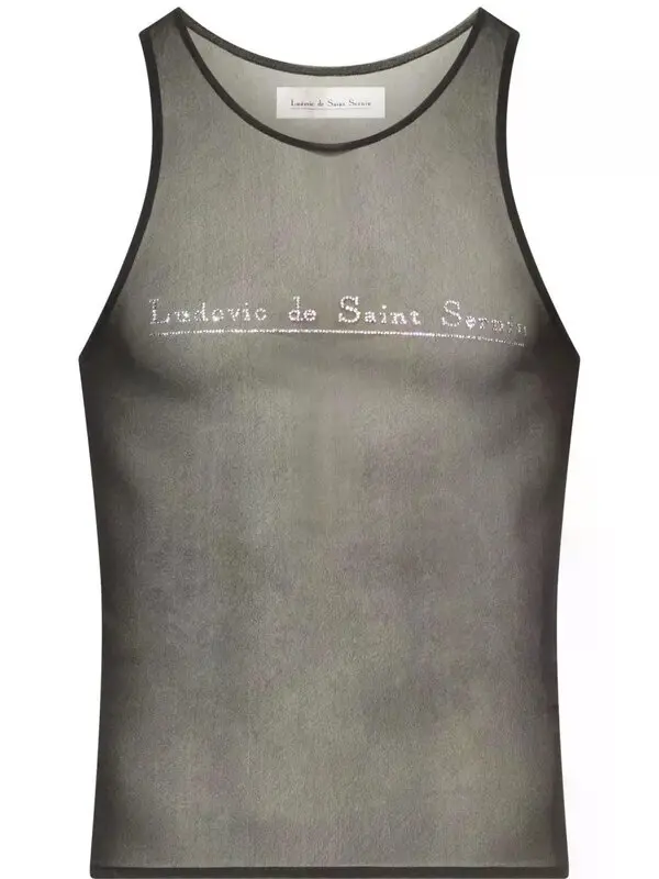 LUDOVIC DE SAINT SERNIN Crystal-embellished Top