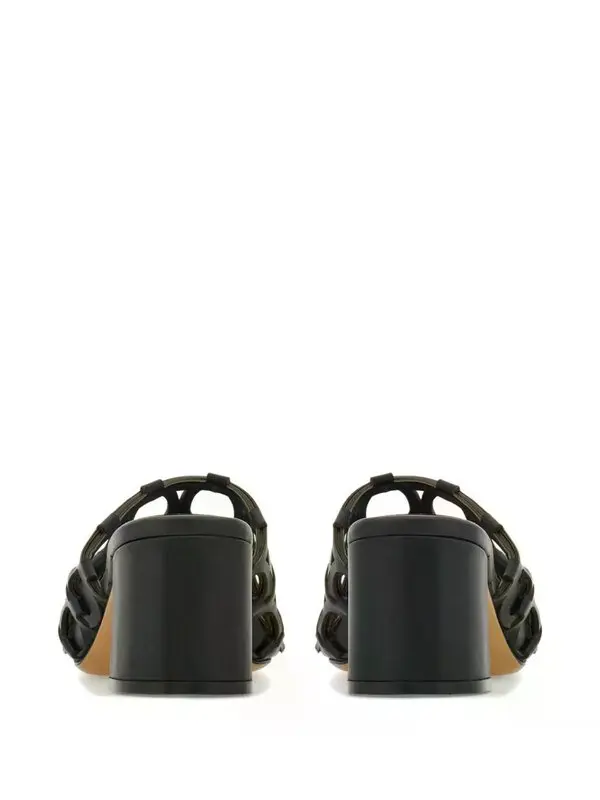 FERRAGAMO Gancini Leather Sandals