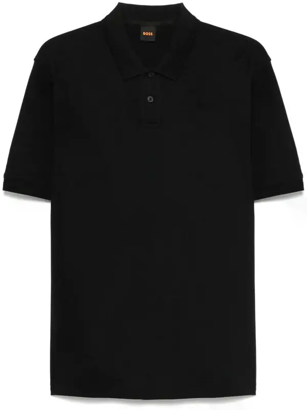 BOSS Logo-embroidered Polo Shirt - Black