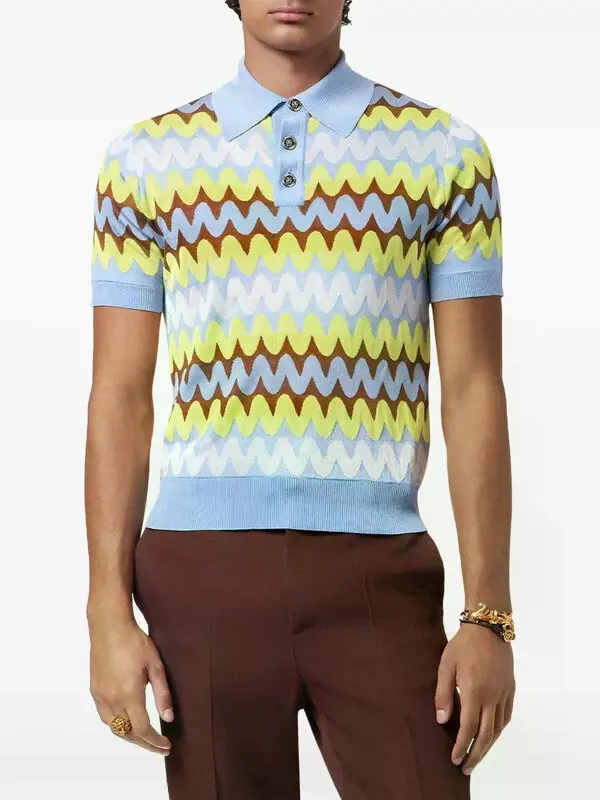 Versace Wave Polo Shirt