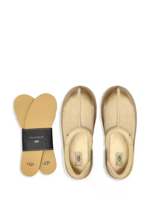 UGG Tasman Lug Leather Mules - Neutrals