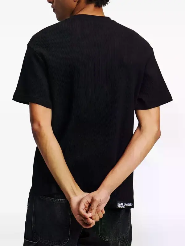 Karl Lagerfeld Waffle-knit T-shirt