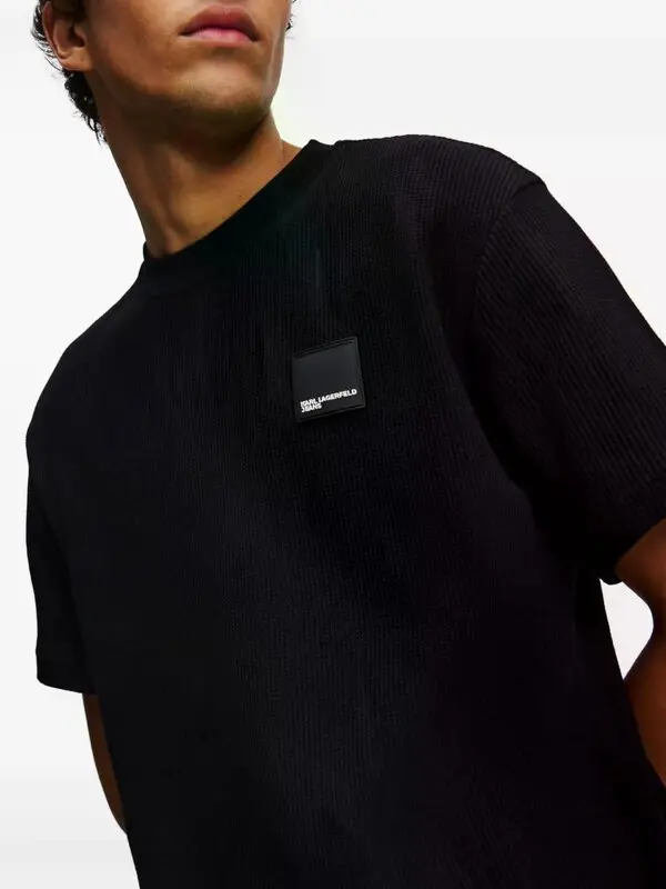 Karl Lagerfeld Waffle-knit T-shirt