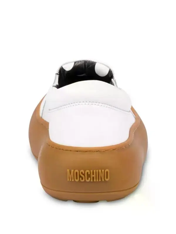 Moschino Leather Sneakers - White