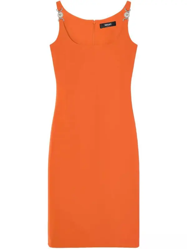 Versace Scoop-neck Midi Dress