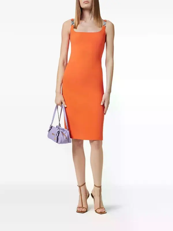 Versace Scoop-neck Midi Dress