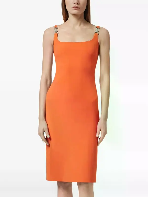 Versace Scoop-neck Midi Dress