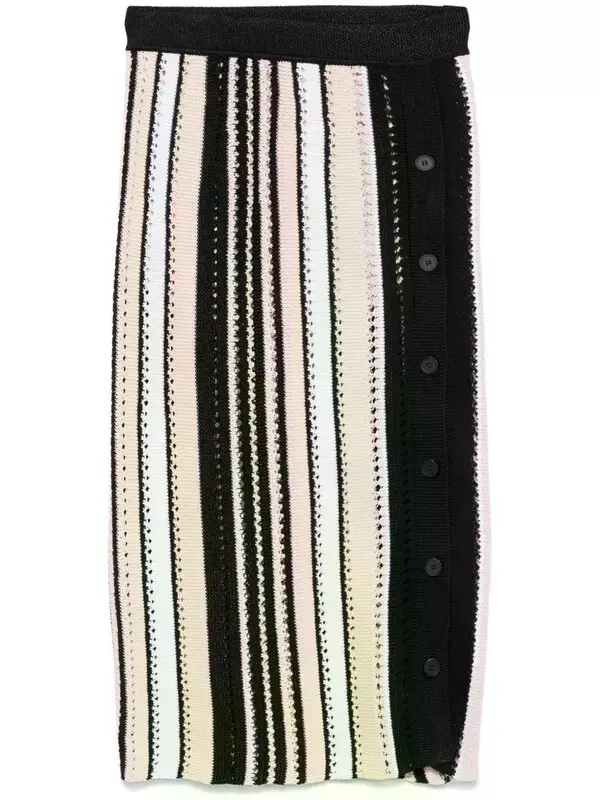 Missoni Striped Midi Skirt - Black